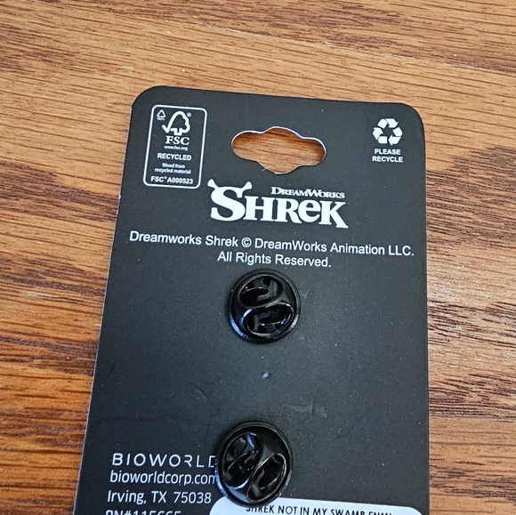 Dreamworks | Accessories | Shrek Enamel Pin Not In My Swamp Bioworld ...